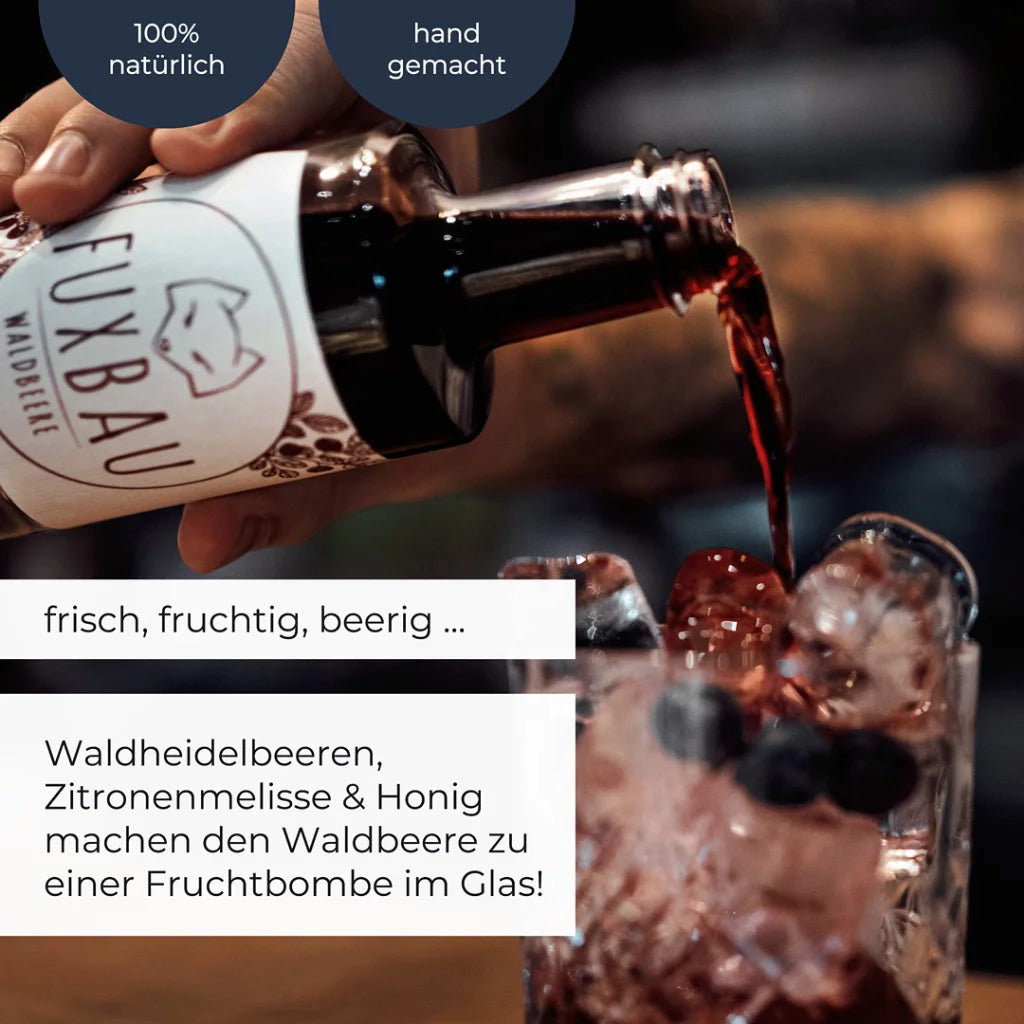 Waldbeere 29,5% | Waldheidelbeeren & Honig – Destillerie Fuxbau