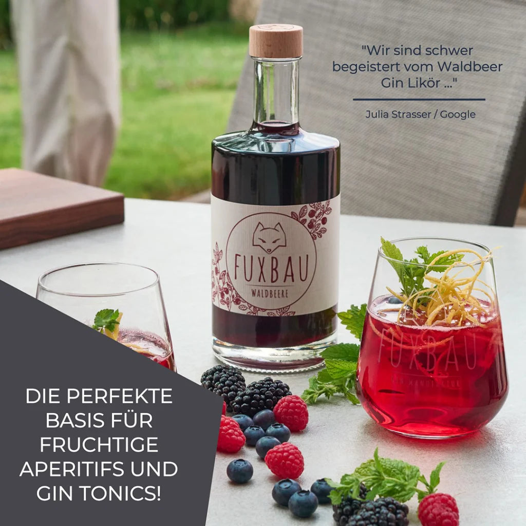 Waldbeere 29,5% | Waldheidelbeeren & Honig – Destillerie Fuxbau